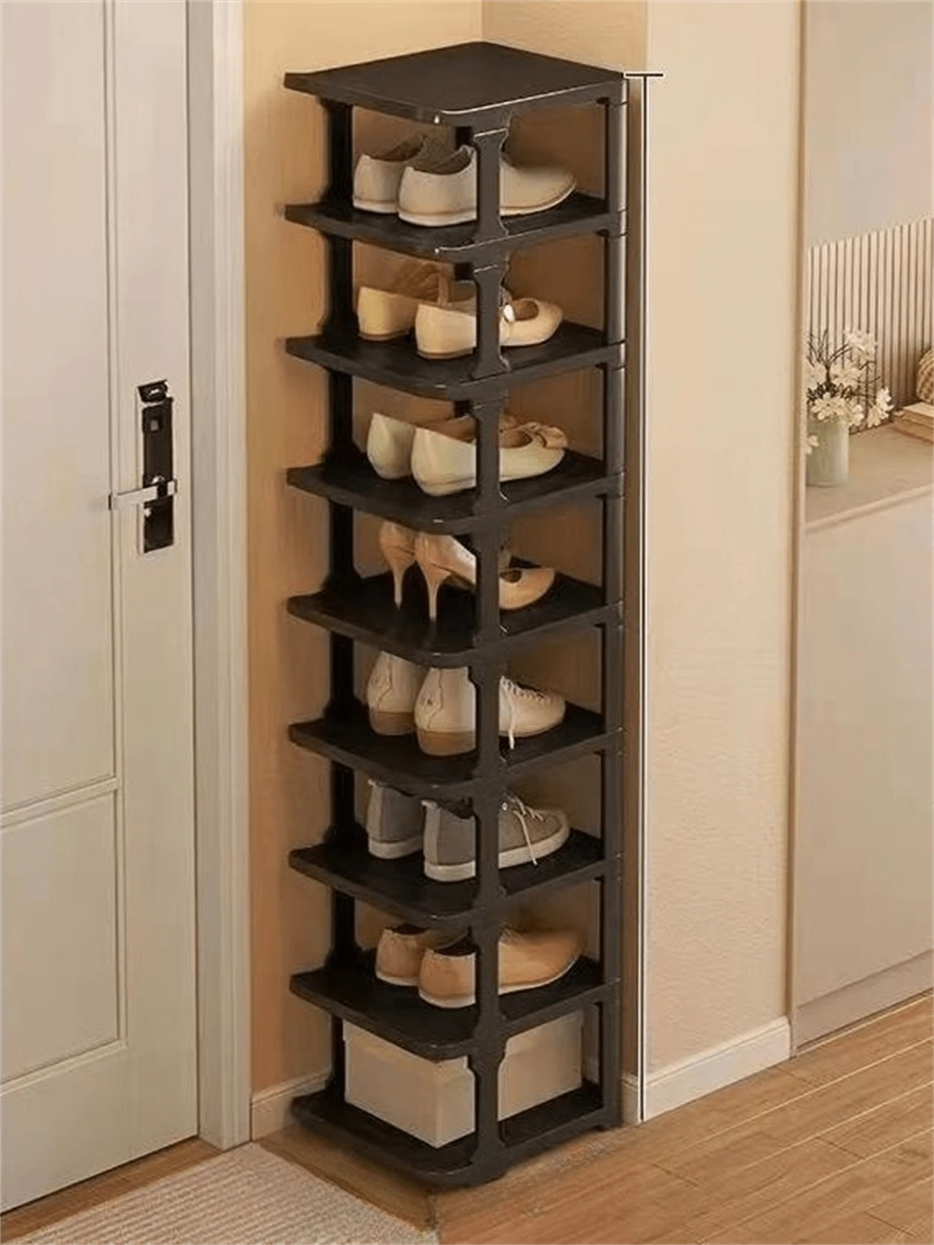 White Multi-layer Shoe Rack, Space-saving And Simple, Mini, Narrow ...