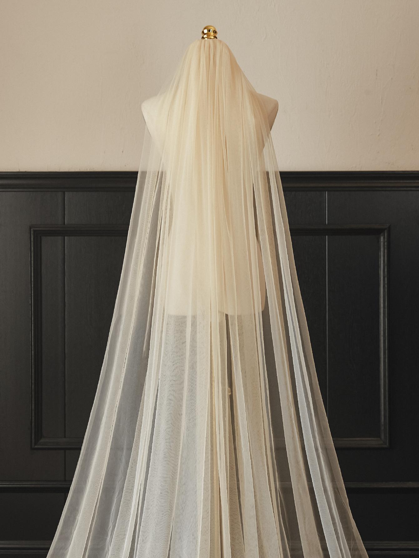 One Layer Metal Comb Champagne Simple Plain 3-Meter Length 3-M Width ...