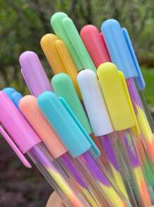 6pcs/Set Rainbow Gradient Pens, Creative Journaling Pens, Fluorescent ...