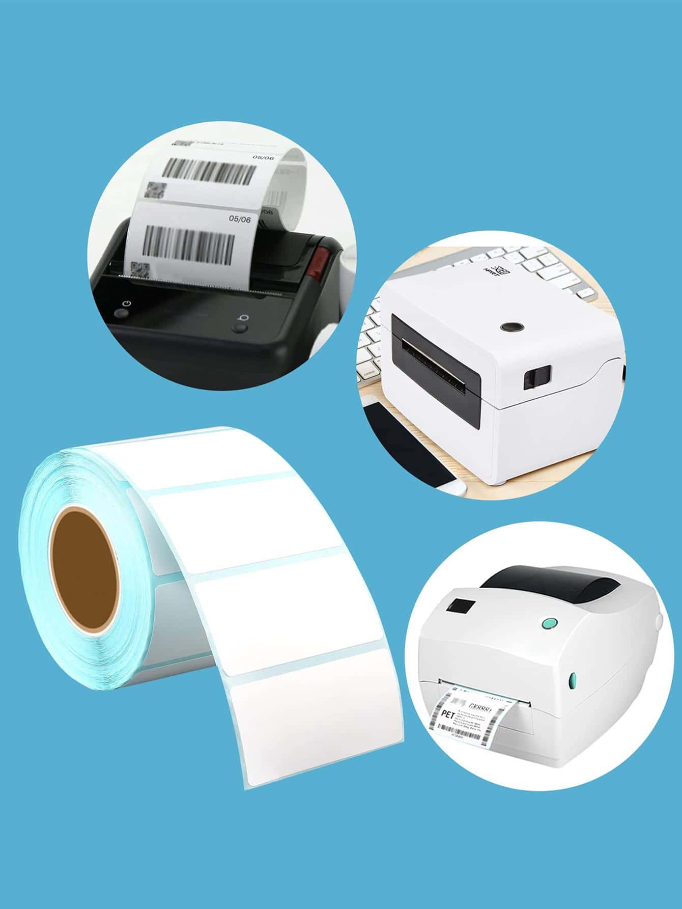 1 Roll Label Sticker 40X30Mm 700pcs Direct Thermal Removable Blank ...