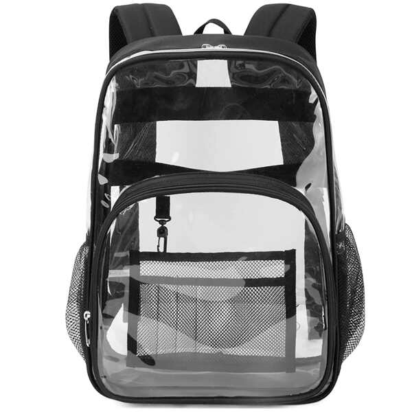 Clear Backpack Heavy Duty Stadium Approved Transparent Large Plastic ...