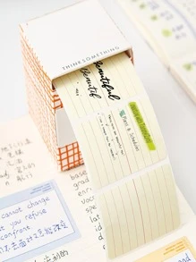 100pcs/box Diy Pull-out Sticky Note For Students, Used For Pasting And ...