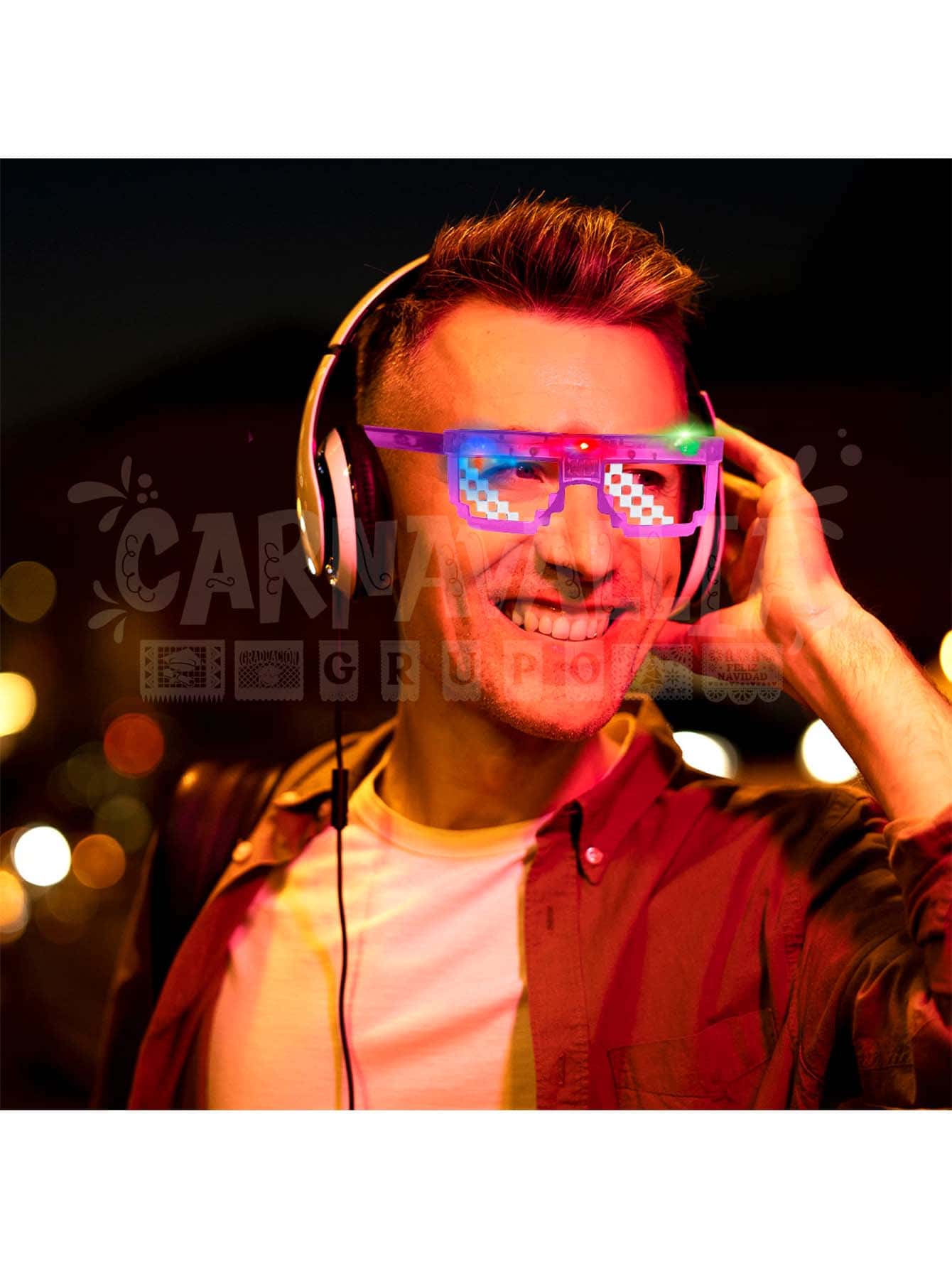 Lentes Led Multicolor Gafas para Fiesta Luces Party Leds Accesorio ...