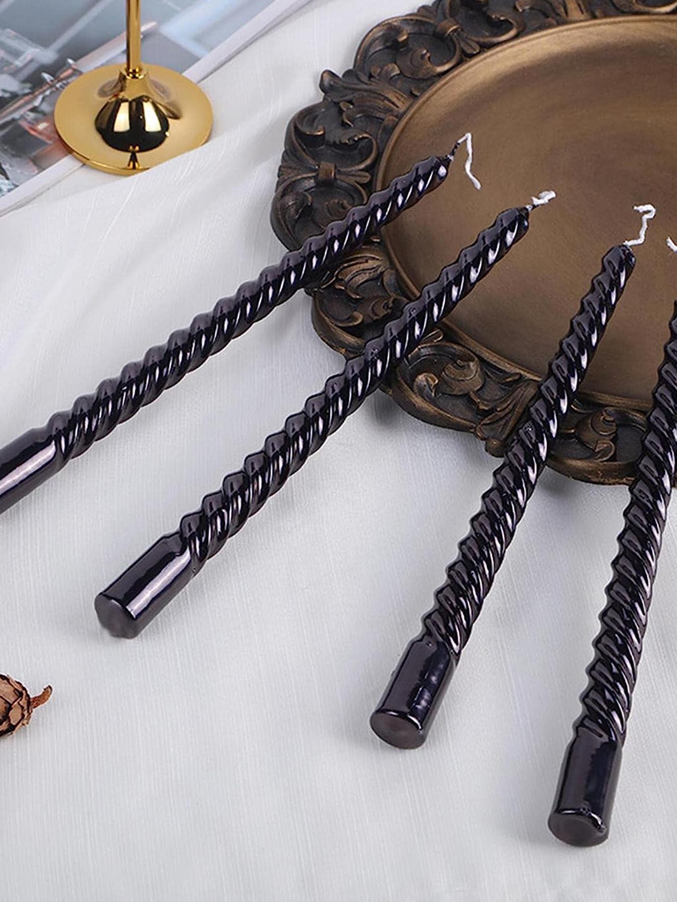 Set 10 pouces Noir Bougies De 4 , Long Bougie Bâtons , 8 Faire Le ...