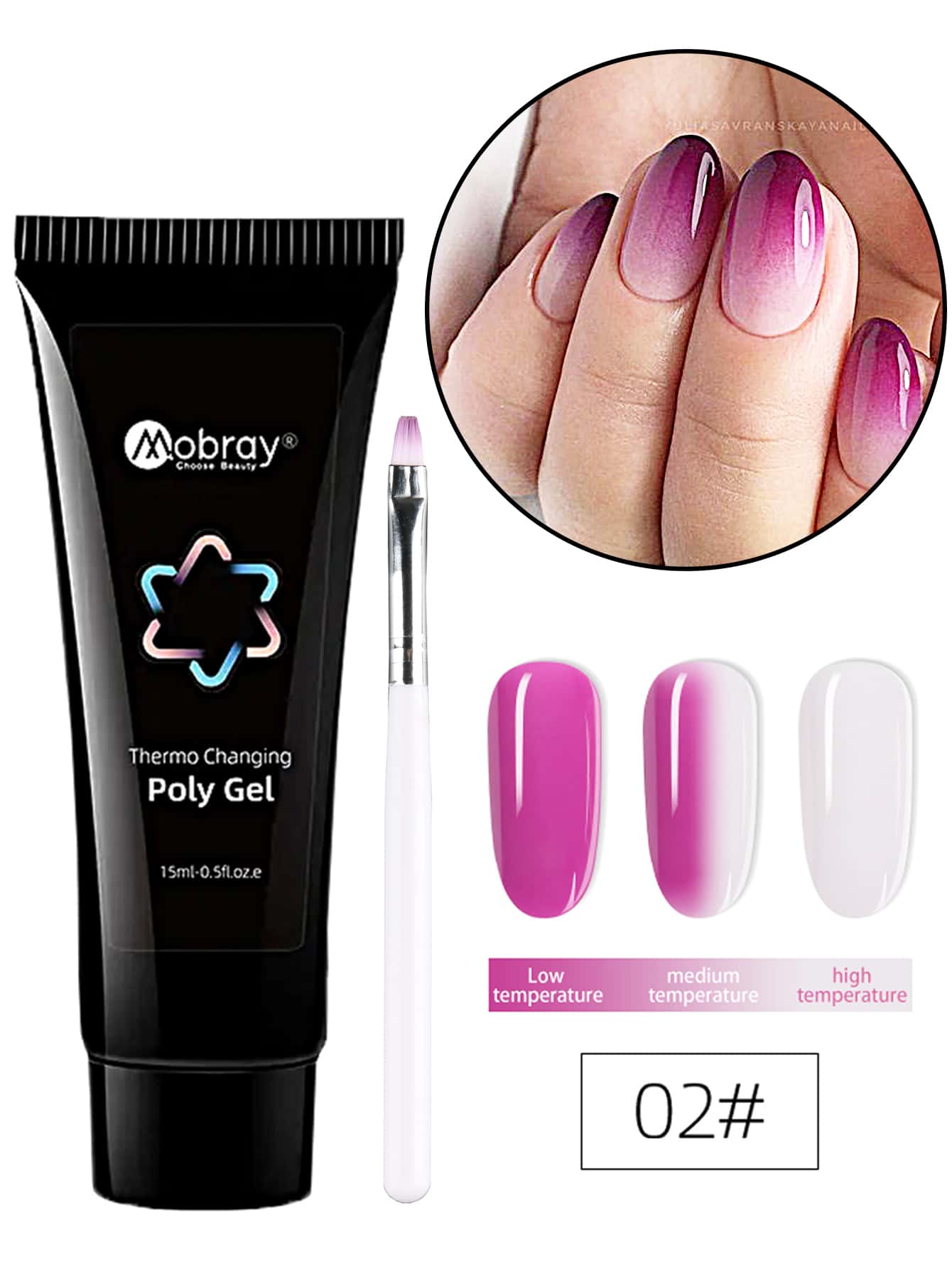 15ml Warm Change nail lengthening gel, Acrylic nail Quick build gel ...