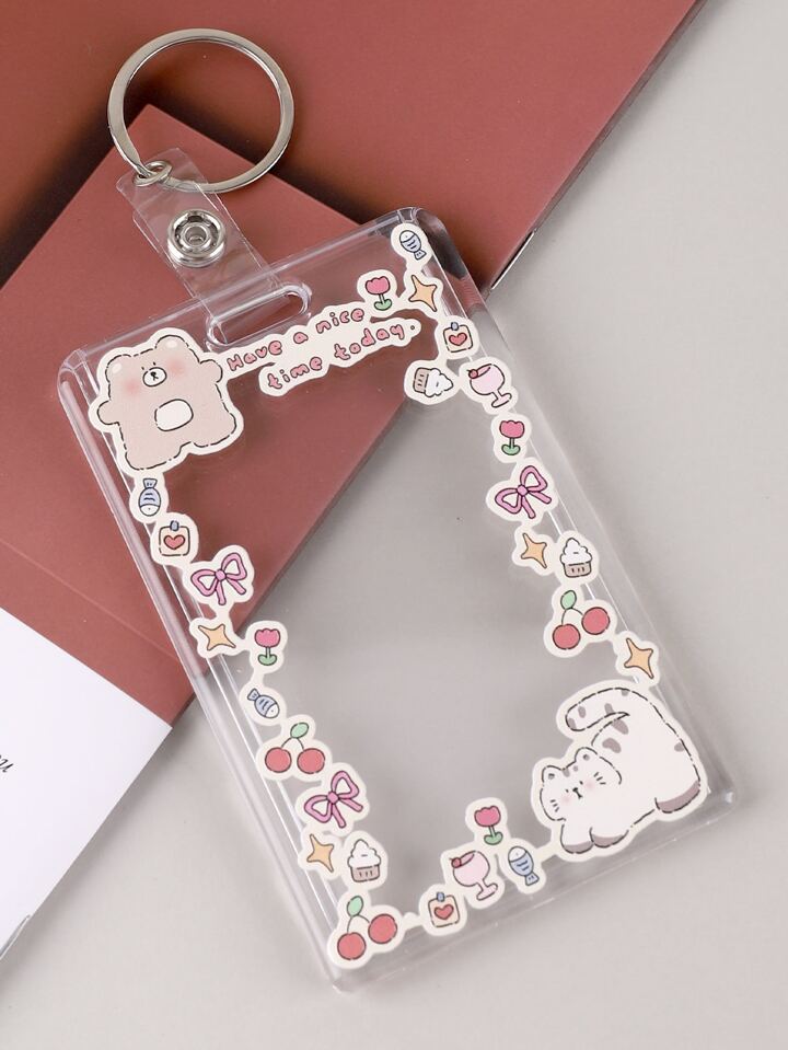 Empty Id Card Key Chain