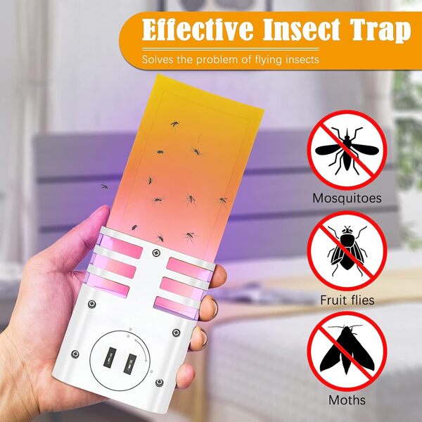 Indoor Flying Insect Trap Kit Mosquito Catcher Electric Gnat Killer for ...