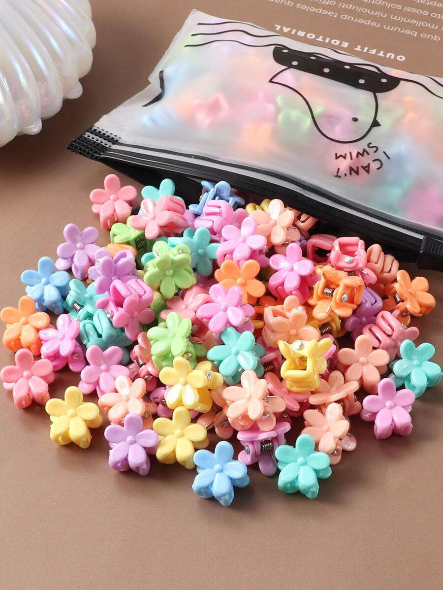 40pcs Multicolor Cute Mini Hair Clips Suitable For Spring And Summer ...