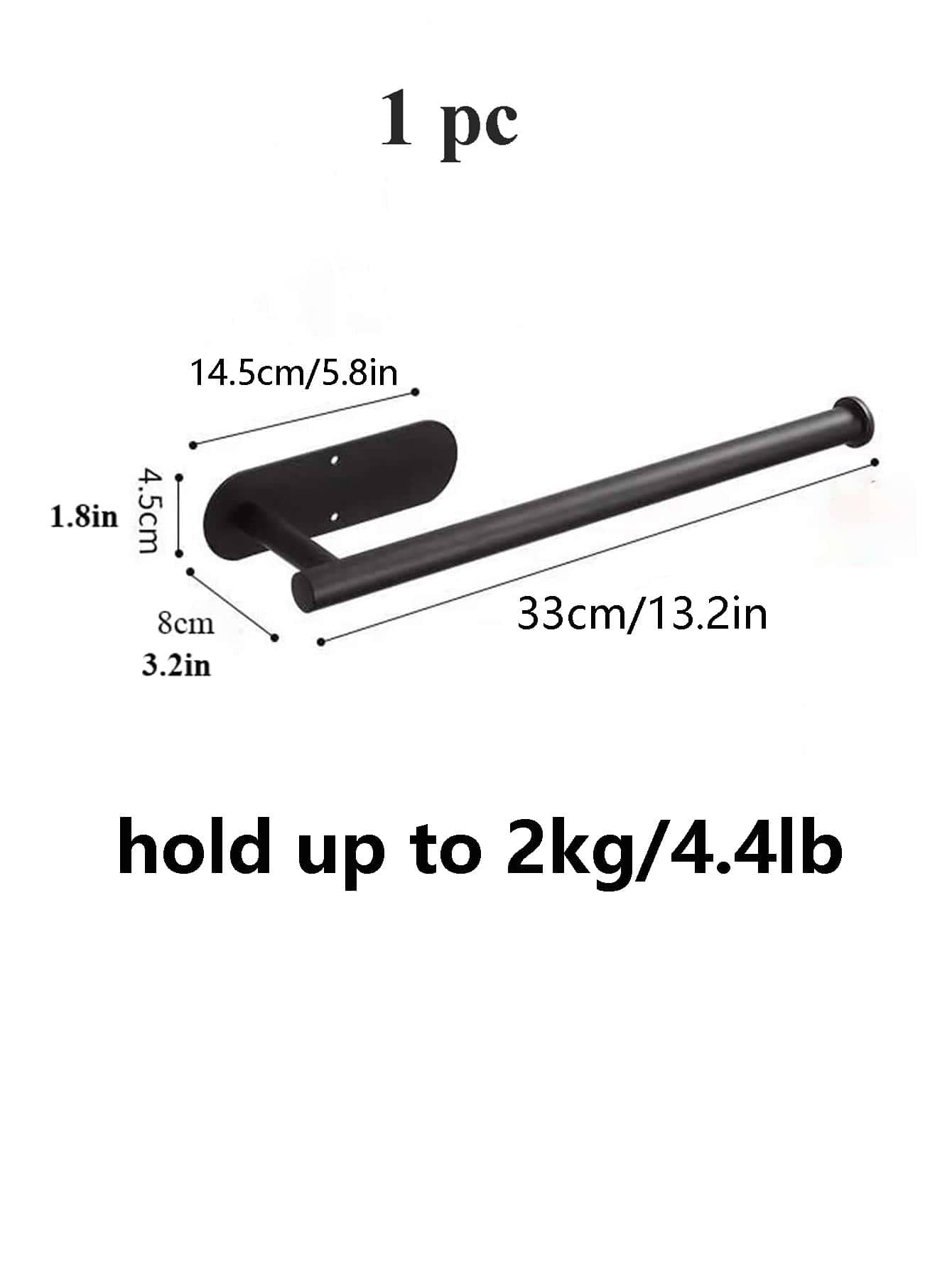 1pc Paper Towel Holder Under Cabinet Paper Towel Rack For Kitchen