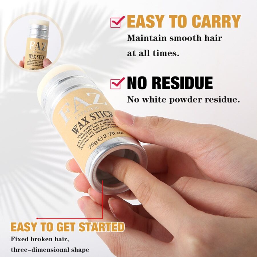 FATAZEN FATAZEN Hair Wax Stick Finishing Organize Broken Hair Smooth ...