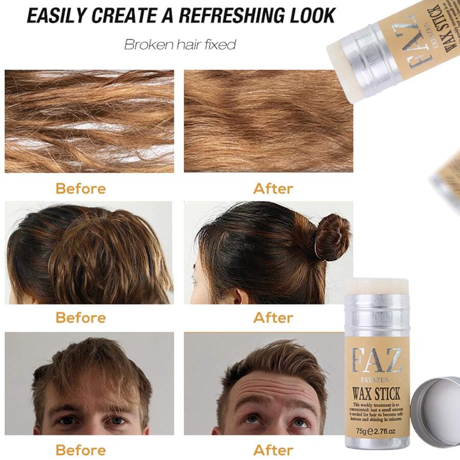 FATAZEN FATAZEN Hair Wax Stick Finishing Organize Broken Hair Smooth ...