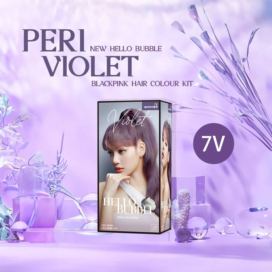 MISE EN SCENE Professional All New Hello Bubble X Black and pink Hair ...