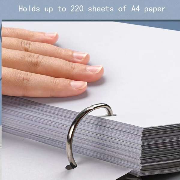 1pc 4-ring A4 Binder Folder | SHEIN USA