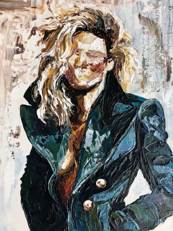 Diy Simple Rhinestone Painting Kit Colorful Portrait | SHEIN USA