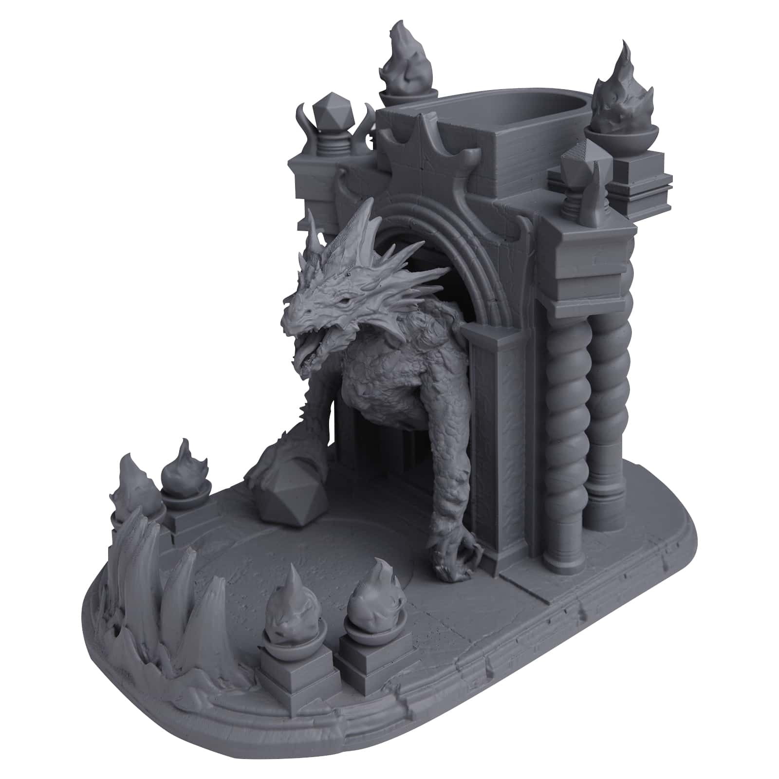 JOYLORD 3D Printed Dice Tower - Dragon Castle DND Dice Tower with DIY ...