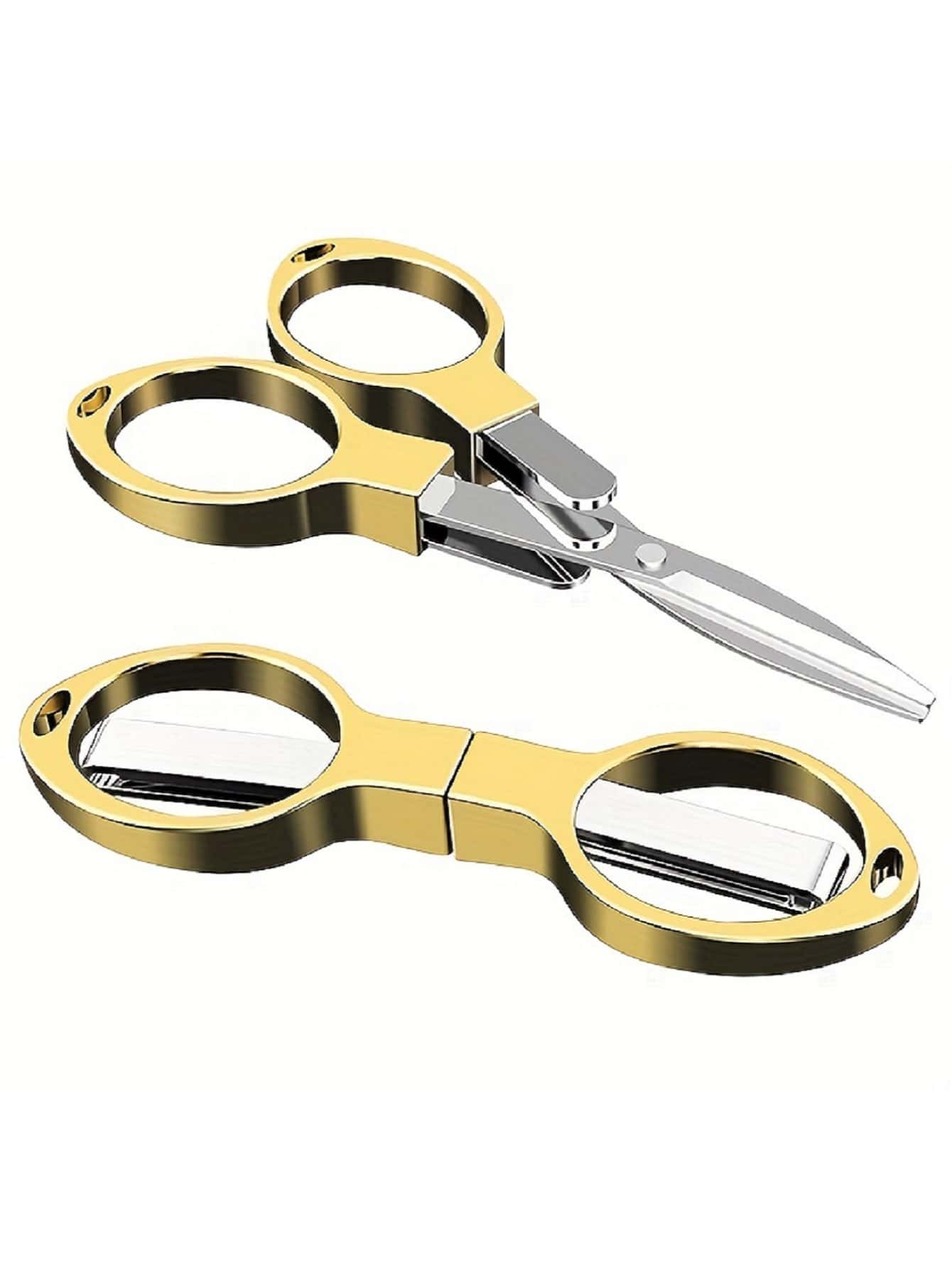 1pc Multi-Functional Retractable Stainless Steel Folding Scissors Mini ...
