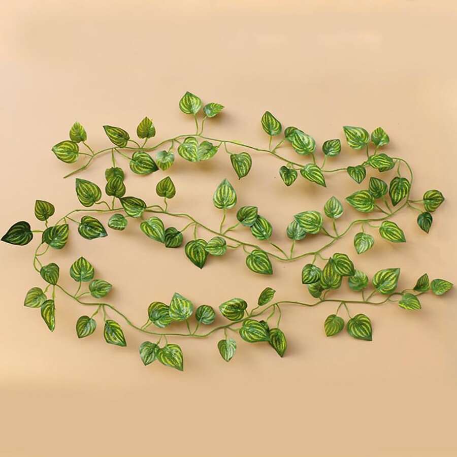 Artificial Ivy Leaf Fake Green Leaves Artificial Rattan Fake Tree Leaf ...