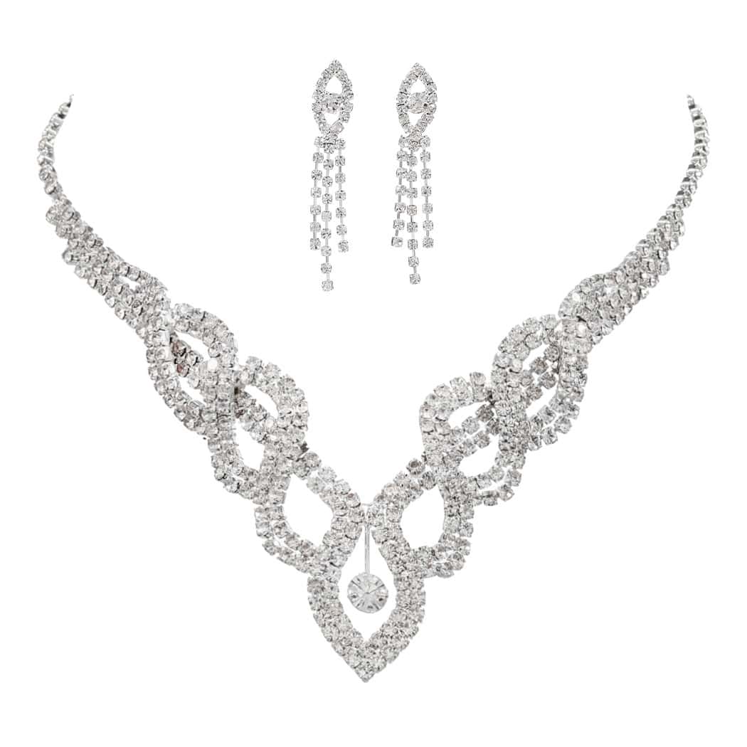 Silver Prom Necklaces