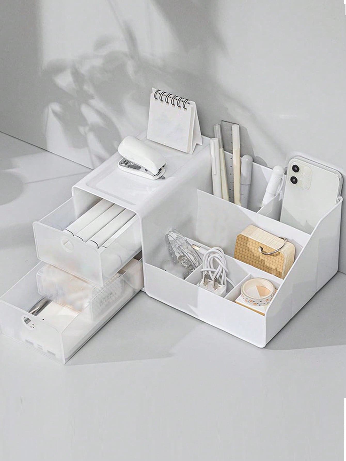 Desktop Drawer Type Grid Pen Holder Storage Box, Single/not Random ...