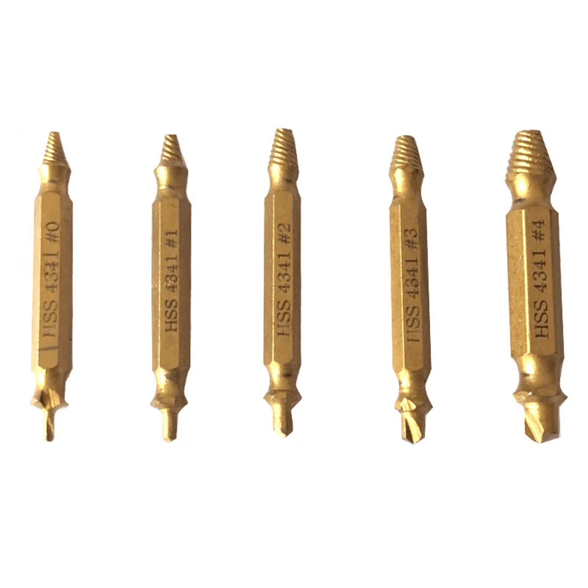 Screw Extractor Drill Bit Extraction Kit Damaged Speed out Bolt ...