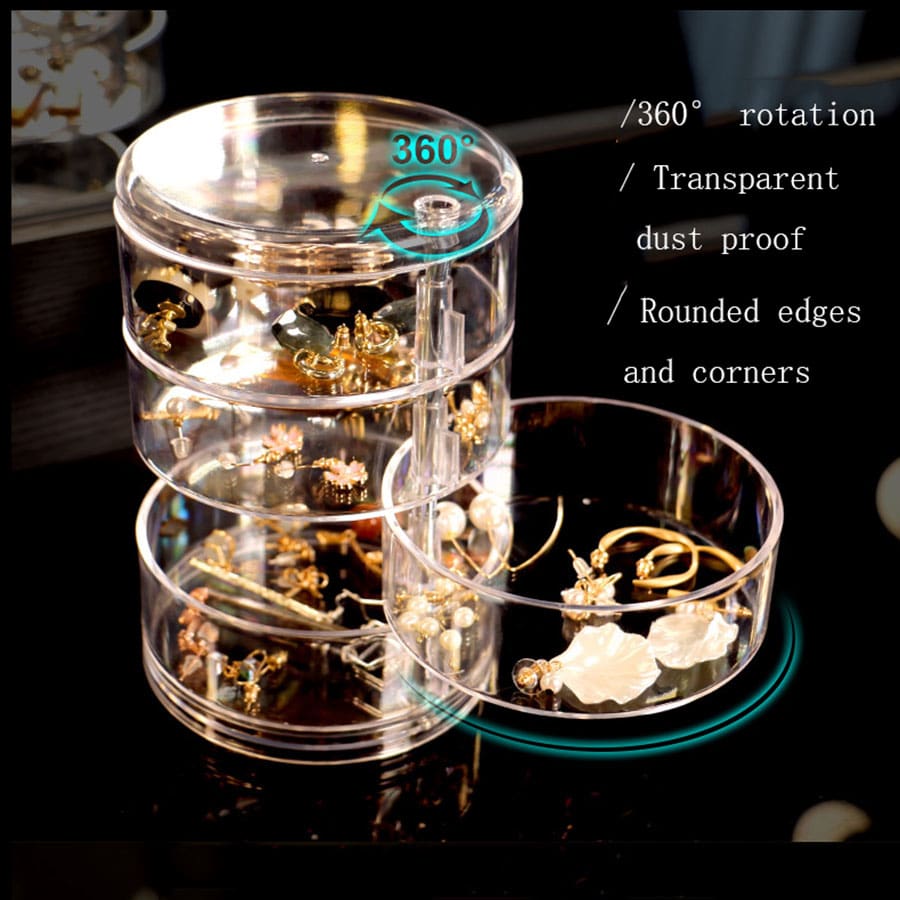 Hair Accessories Organizer Acrylic Jewelry Organizer Hair Tie Container ...