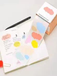 100 Sheets/box Diy Cloud Shaped Pull-out Sticky Notes For Students To ...