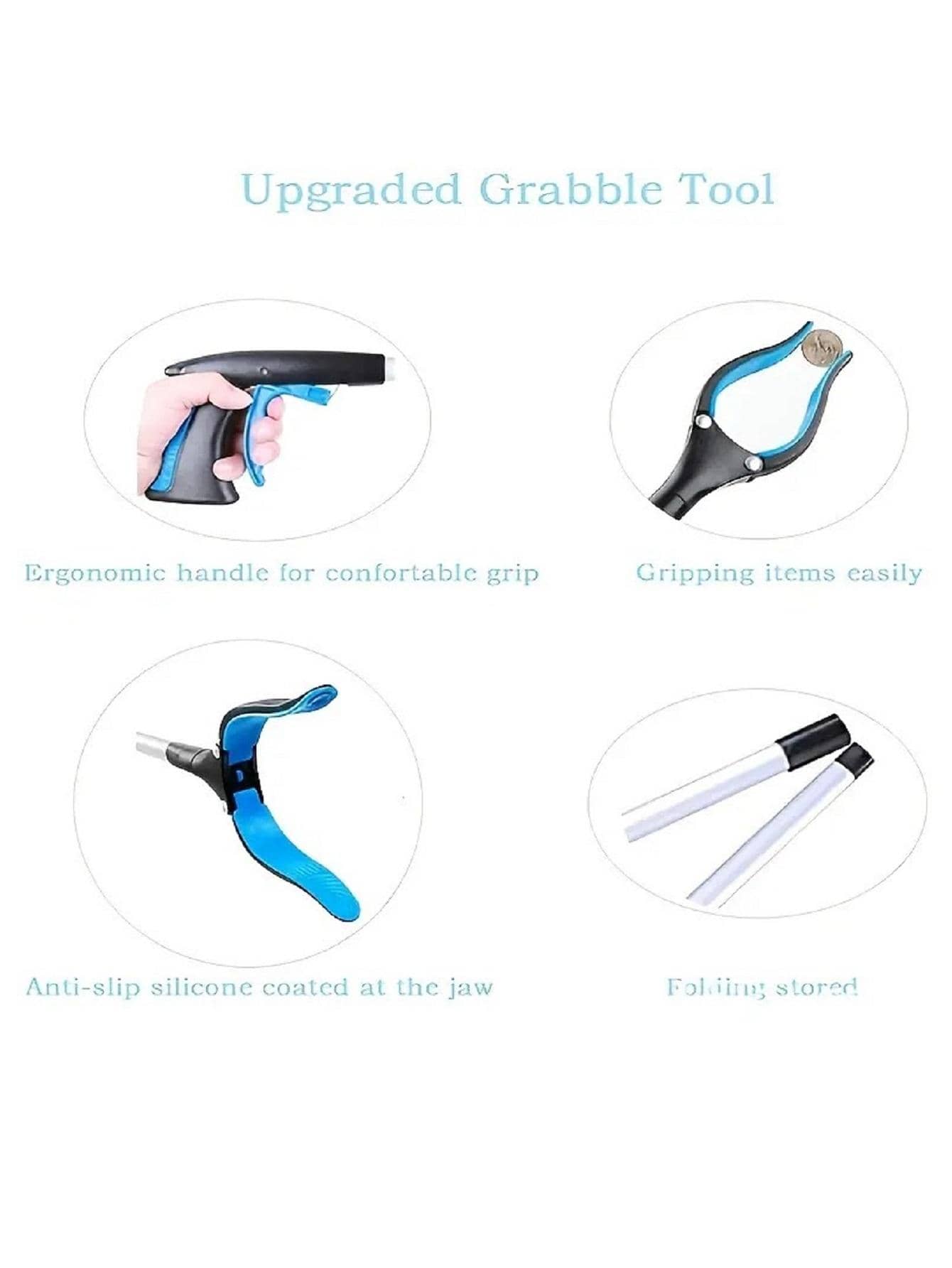 1pc Reacher Grabber Tool Folding Sanitary Pickup Grabbers For Elderly ...