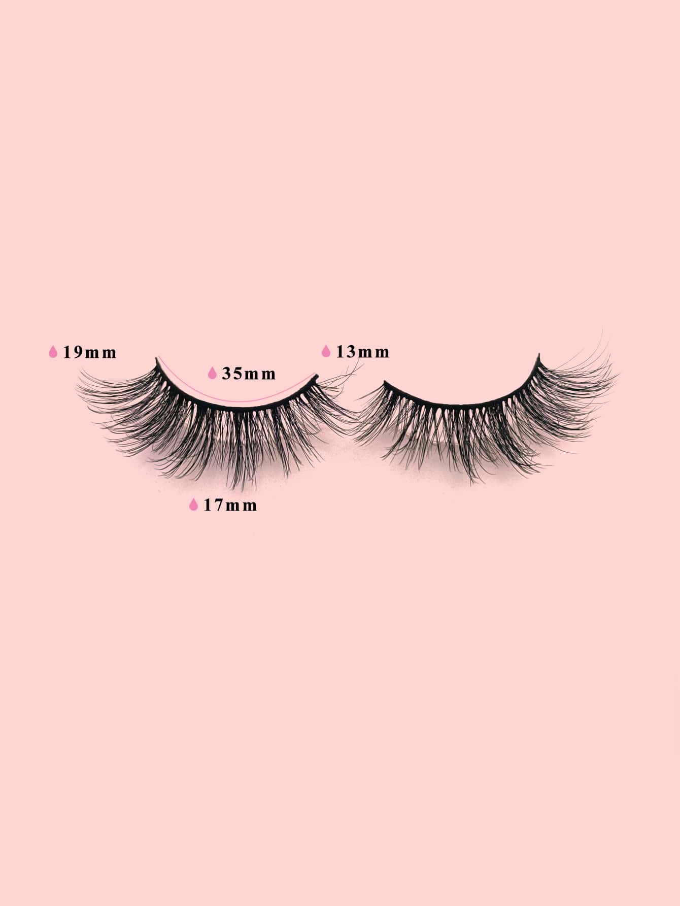 20 Pairs Cat Eye Lashes Faux Mink Eyelashes Natural Long Manga Lashes