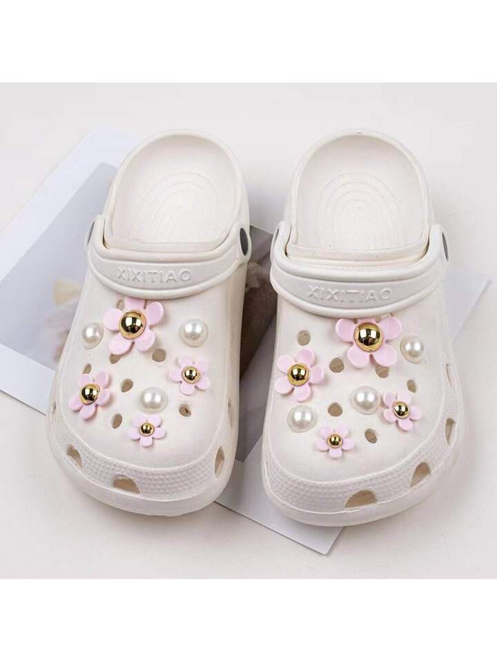 Pink Pearl Shoe Clips