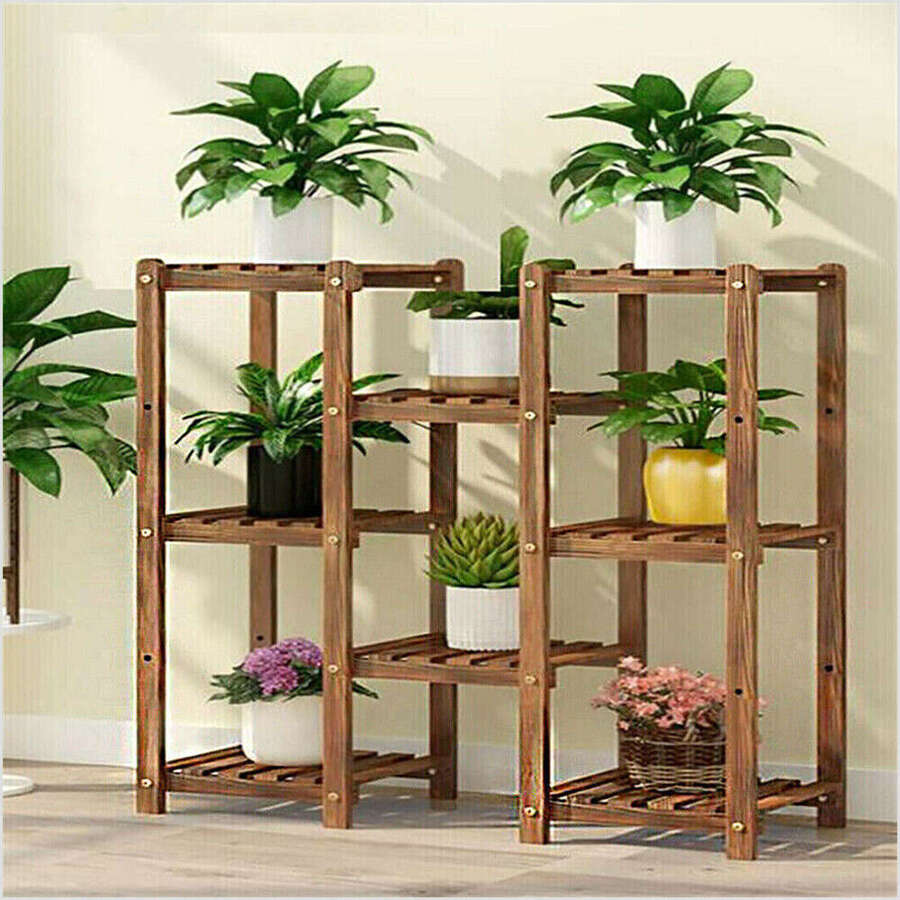 8 Tiers Plant Stand Indoor Outdoor Flower Pot Holder Rack Premium ...