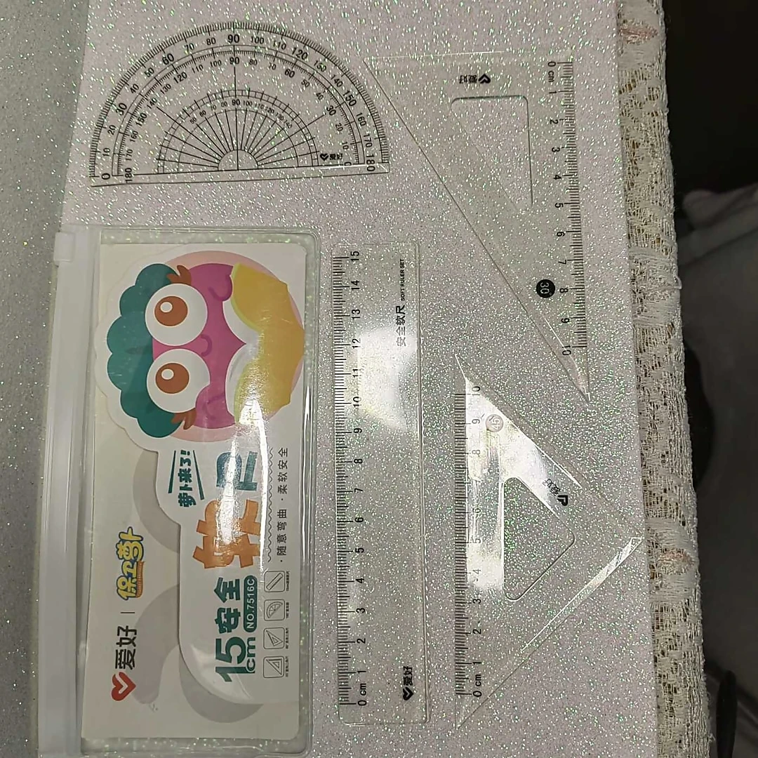 Flexible Transparent 4-Piece Geometry Set | SHEIN USA