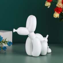 Shiny electroplated balloon dog statue poop dog balloon dog collectible ...