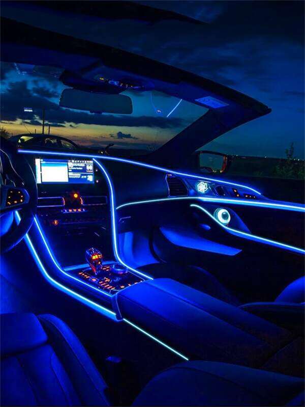 1pc Car Atmosphere Light, Led Strip For Car Interior Decoration, 3/5m ...