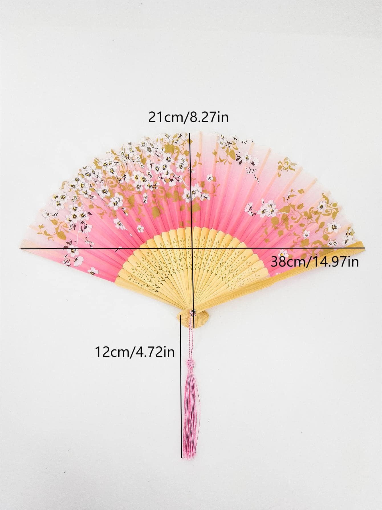 1pc Classical Bamboo Chinese Fan, Retro Folding Fan For Women's Qipao ...