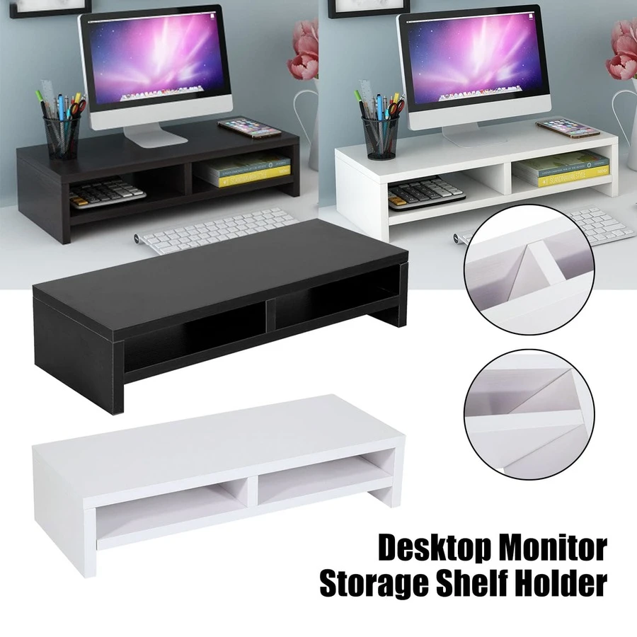 Lcd Computer Monitor Riser Stand With Storage Organizer | SHEIN USA