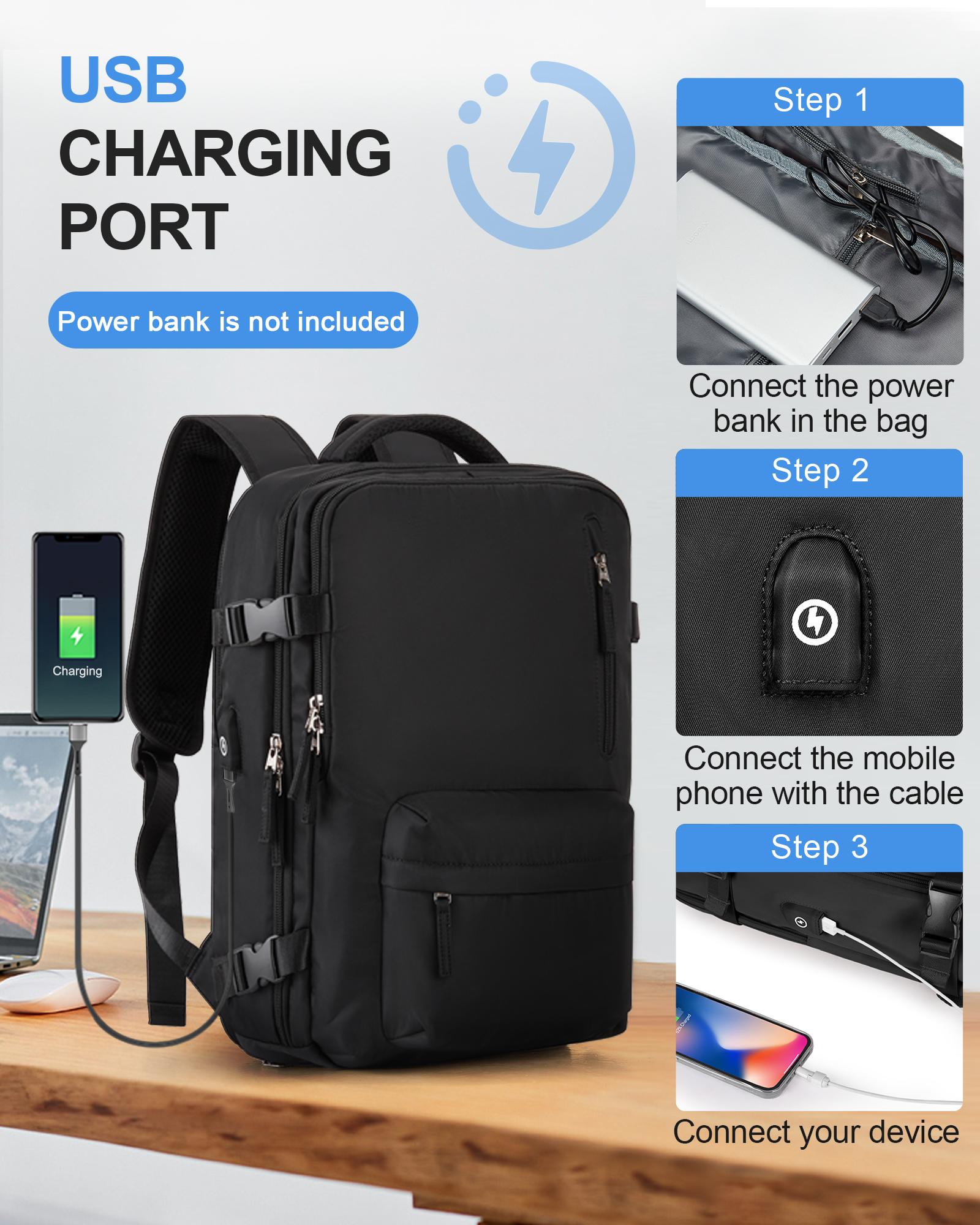 30l Large Capacity Waterproof Laptop Backpack With Wet & Dry Pocket ...