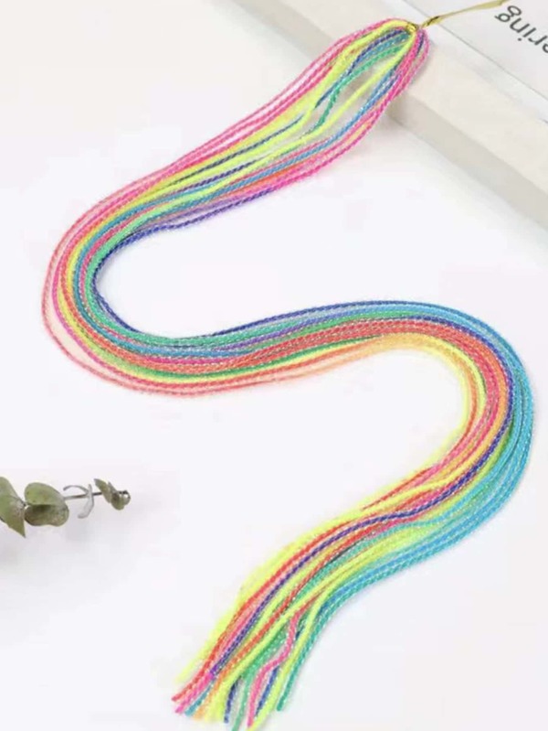 10pcs children's hair braiding color rope little girl braiding hair ...