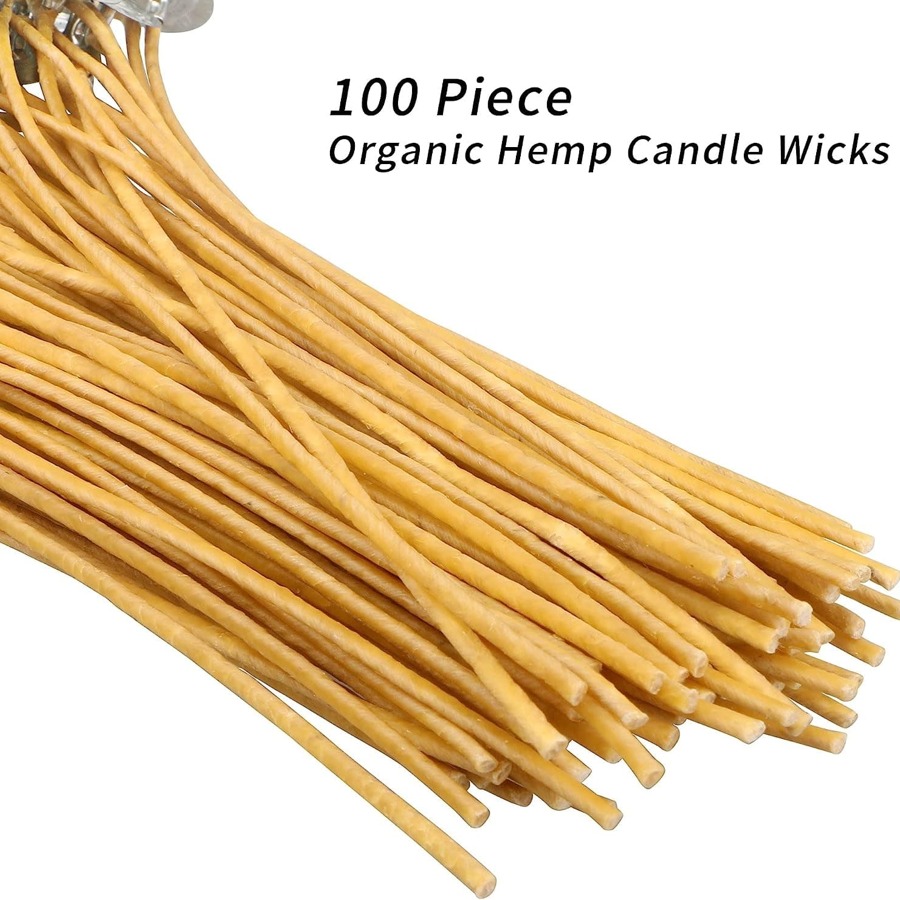 100 PCS 3.5/5.9/7.8 Inch Thick Wicks In 3mm Diameter, Pre-Waxed By 100% ...