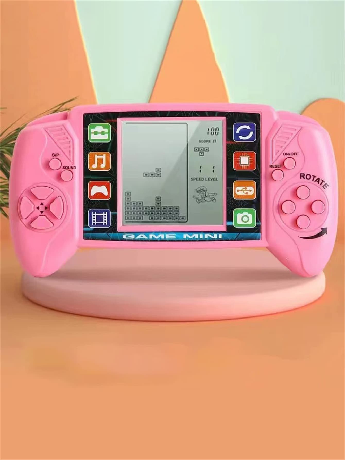 Large Screen Russian Block Game Console Children's Intellectual Puzzle ...