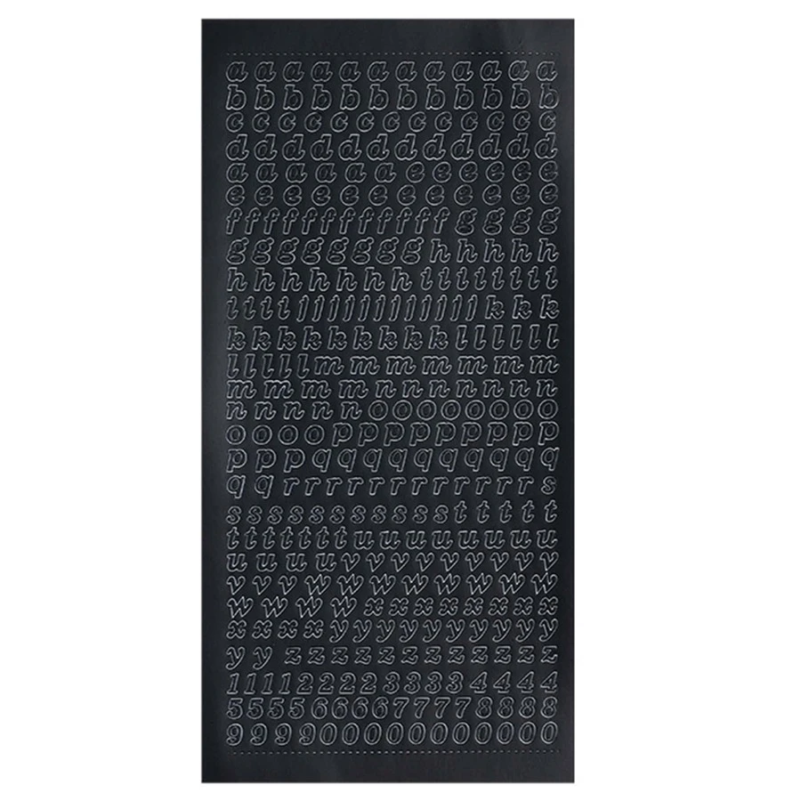 1 Sheet Black Lowercase Letters Stickers- Alphabet Sticker Self ...