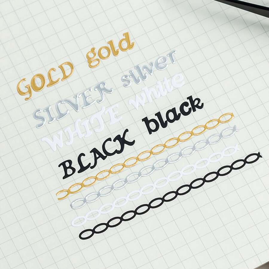 1 Sheet White Lowercase Letters Sticker- Alphabet Sticker Self Adhesive ...