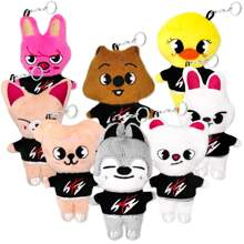 Kpop Stray Kid Skzoo 8 Keychains Bbokari Wolfchan Jiniret Leebit ...