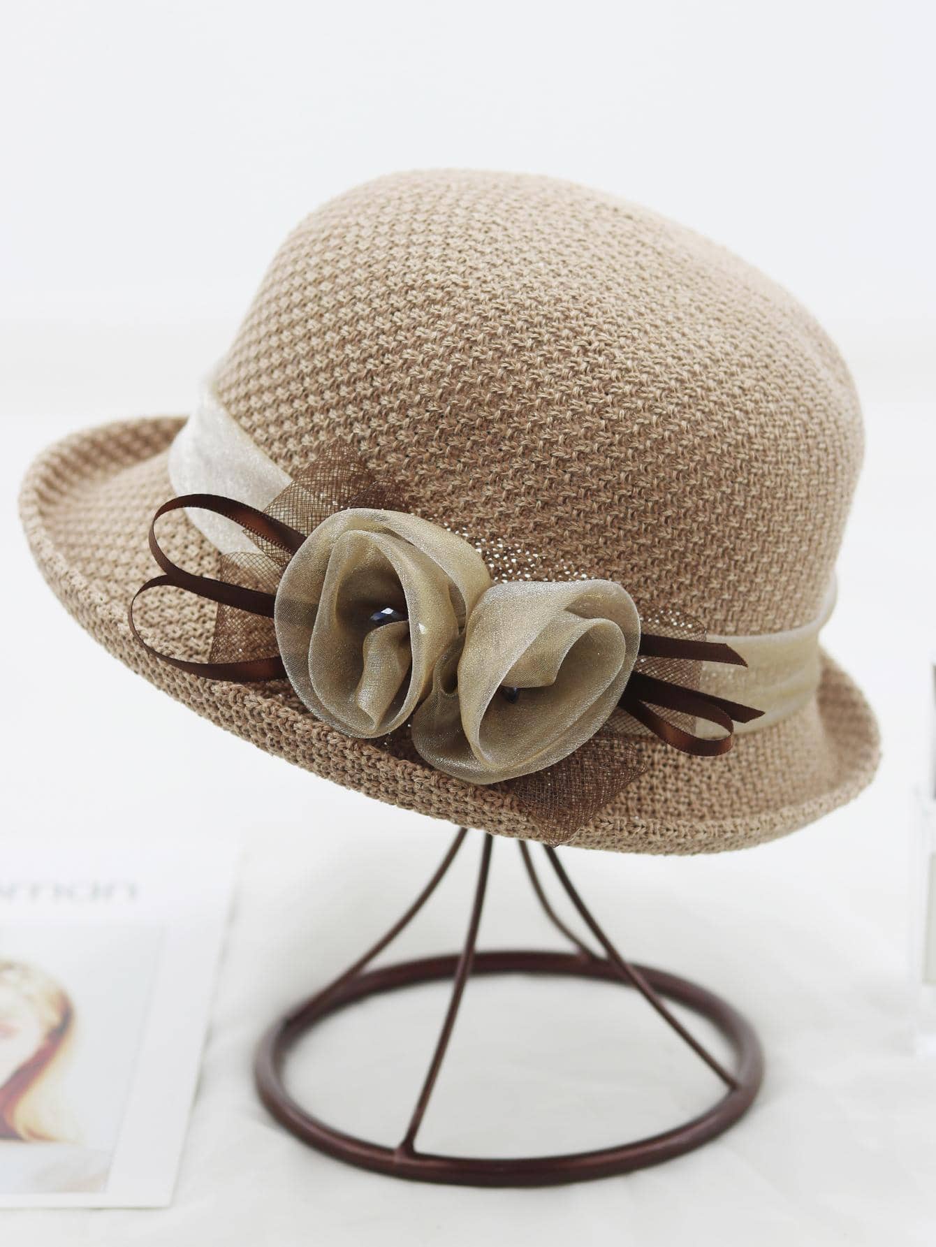 Flower Decor Fedora Hat | SHEIN USA
