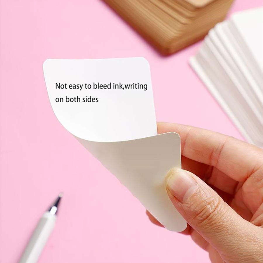 100pcs Pink Blank Diy Mini Note Cards, Hand-drawn Message Cards With ...