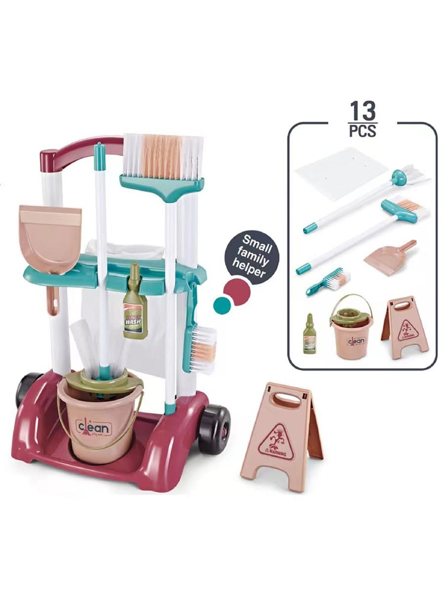 Cleaning Toys For Kids, Home Pretend Play Vacuum Cleaner Tool Set For ...