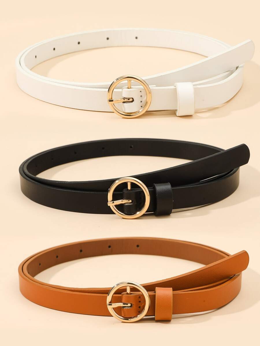 Stylish Belt With Circular Buckle | SHEIN USA