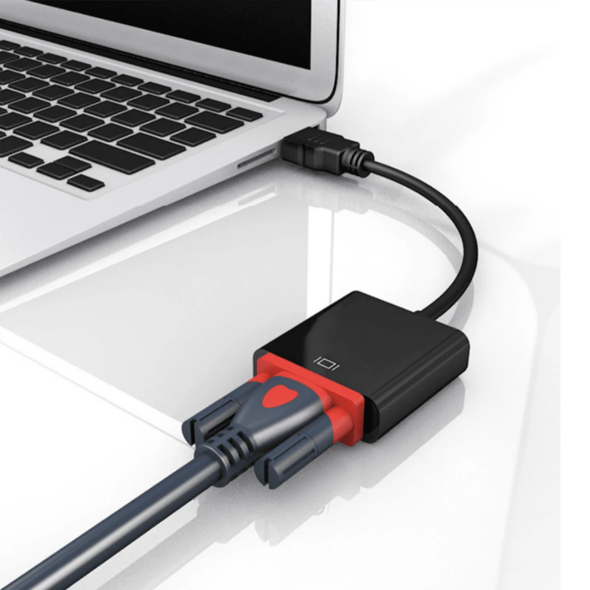 HDMI To VGA Cable With Audio Converter, TV Computer Adapter Cable, High ...