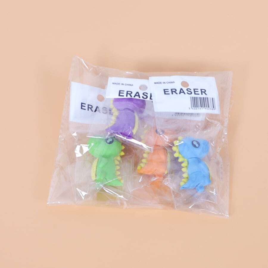 Dinosaur Shape TPR Pencil Erasers, Creative Detachable Erasers For ...