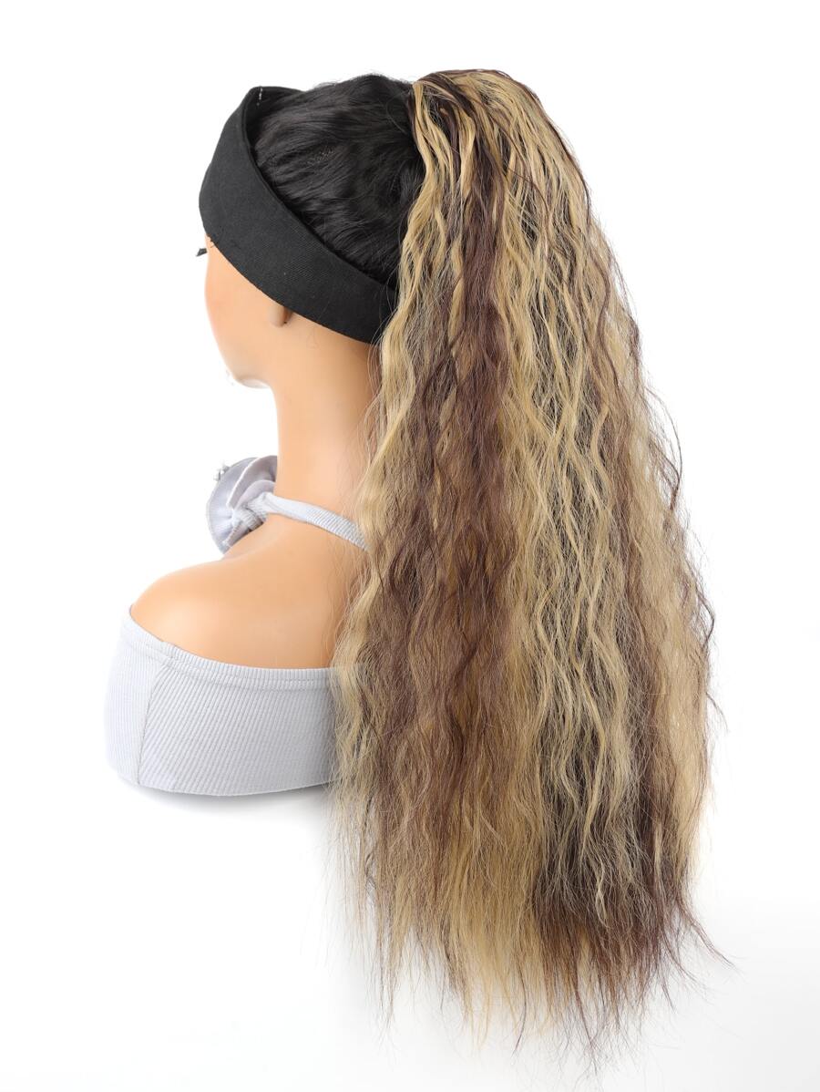 Synthetic Long Curly Hair Extension With Drawstring Ponytail | SHEIN USA