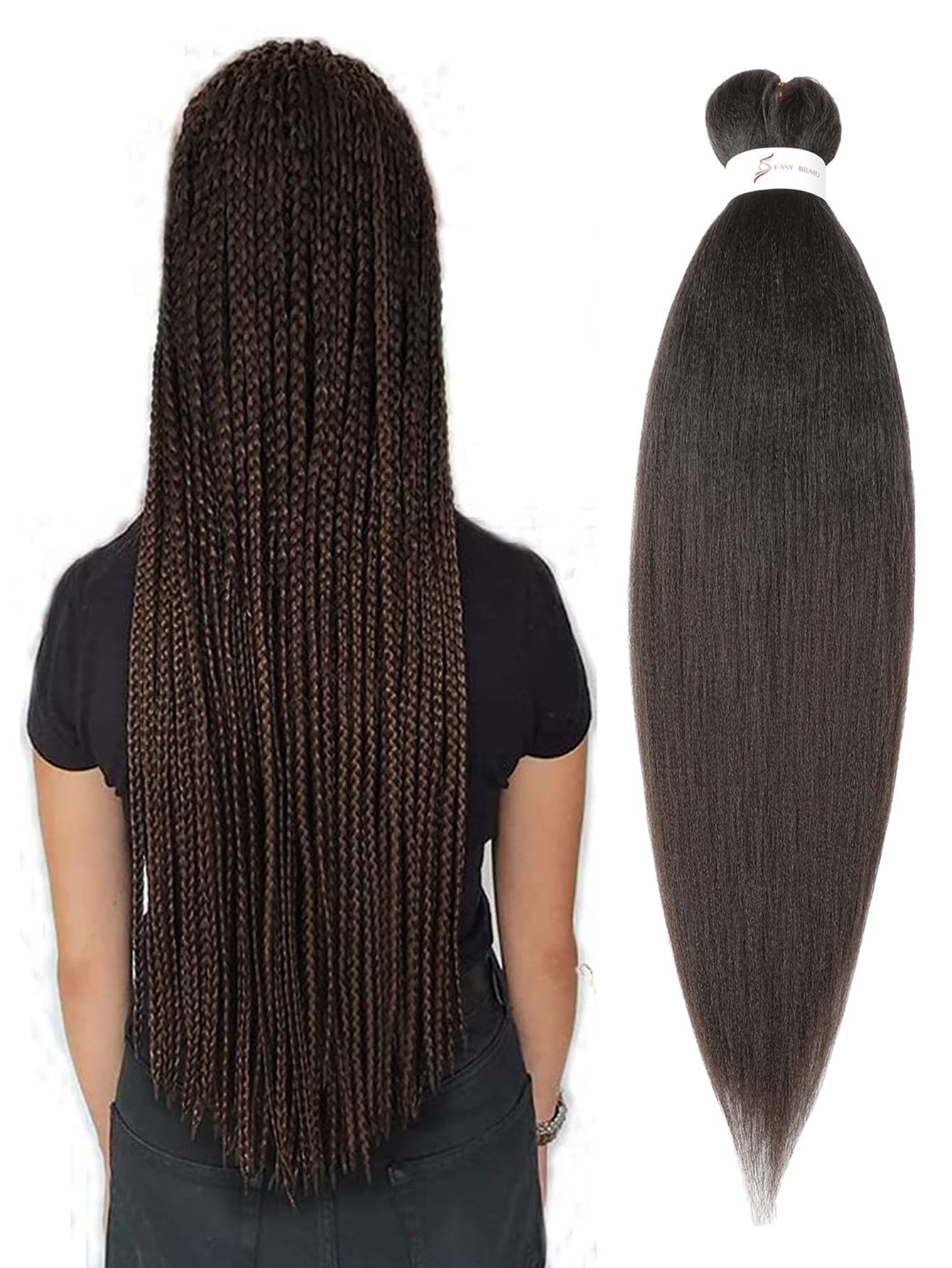 Cabello trenzado pre estirado y fácil de usar, 26 pulgadas, 1 paquete ...